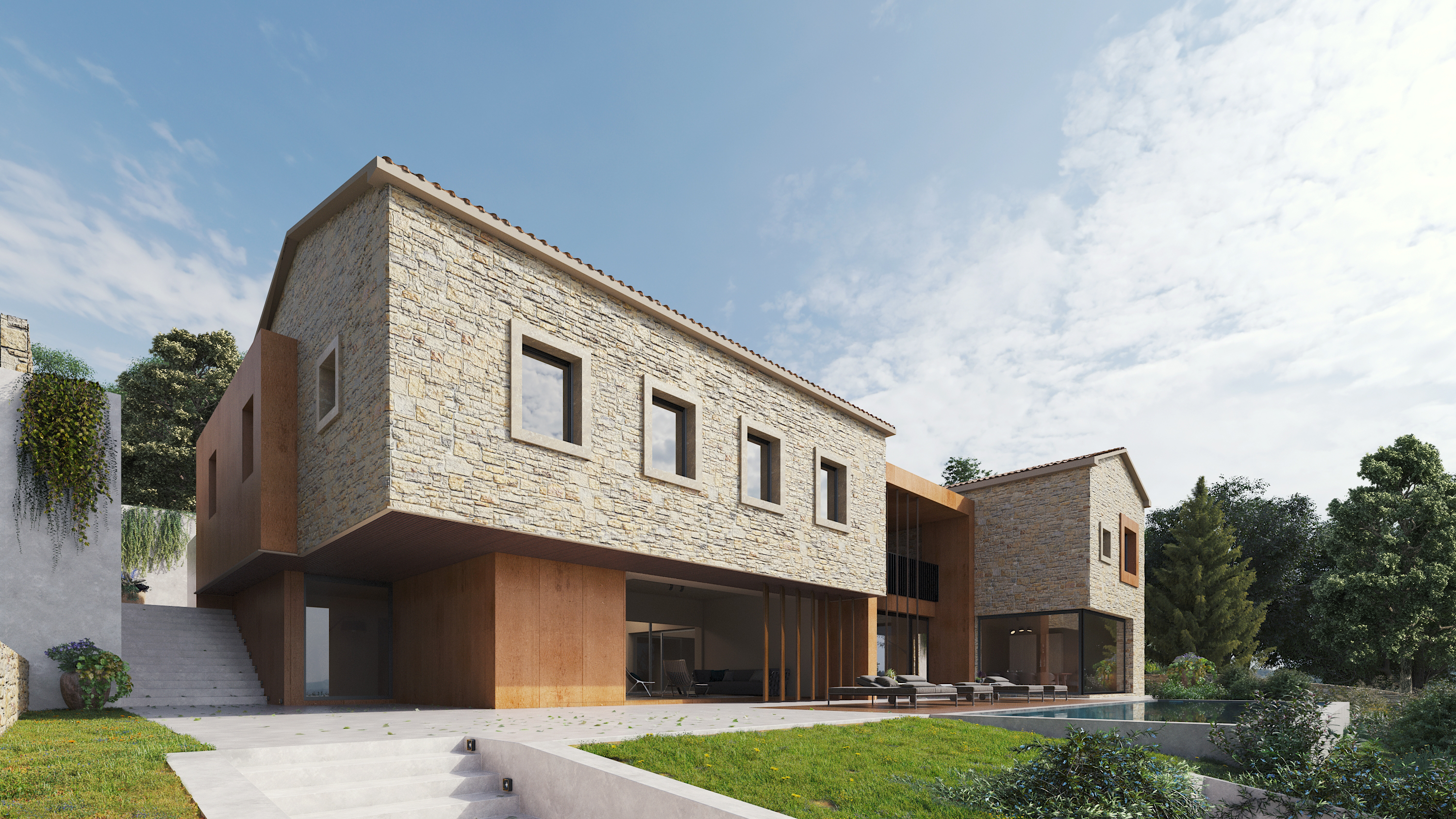 Luxury Modern Villa Render